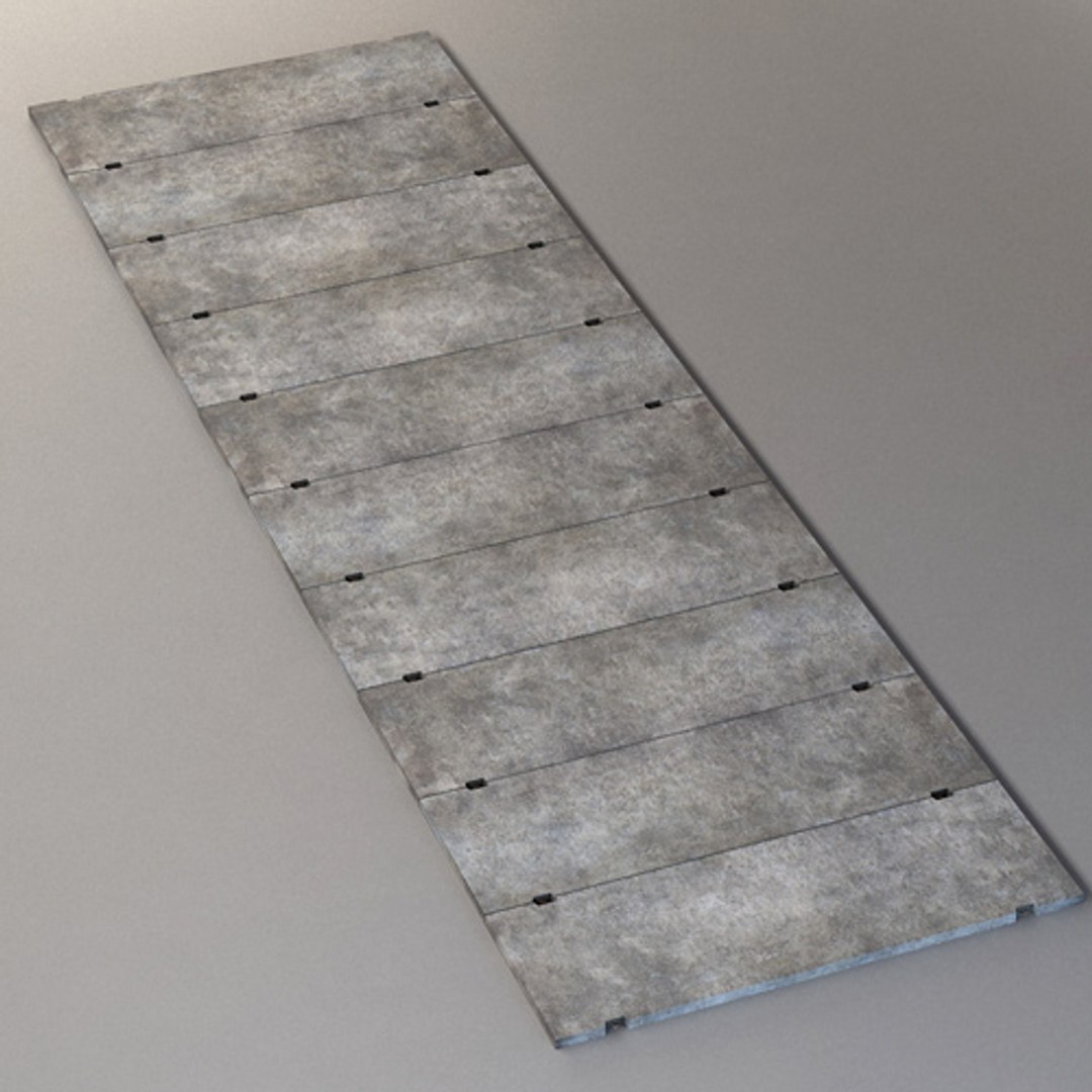 Concrete Plate Slab 3d Model