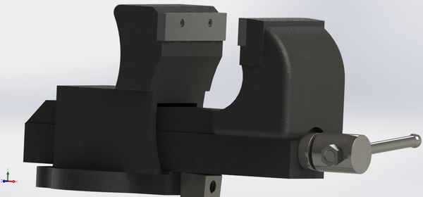 bench vice 3d model