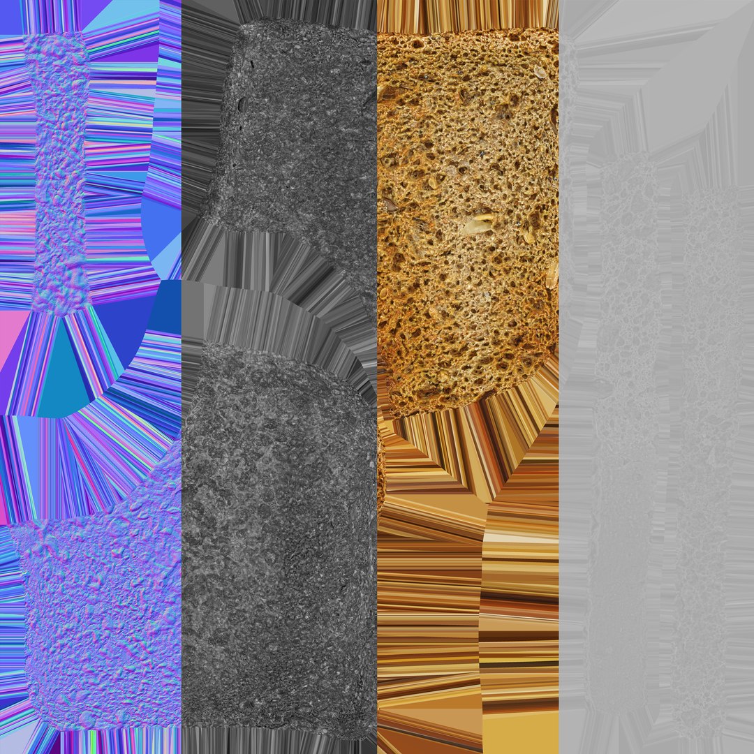 Bread Toast Dark 01 Bitten 3D model - TurboSquid 2066547