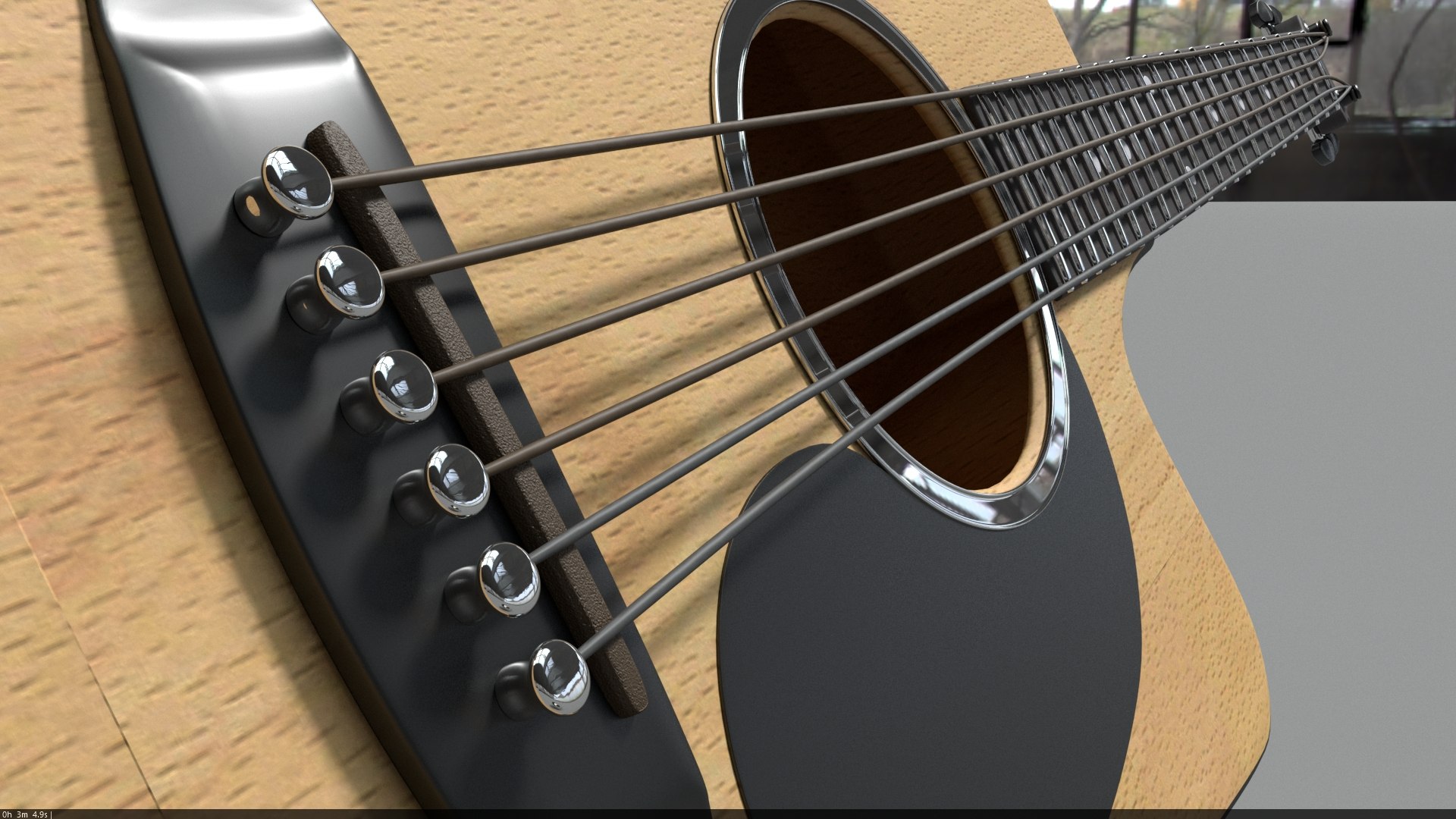 Acoustic Guitar 3D Model - TurboSquid 1263959