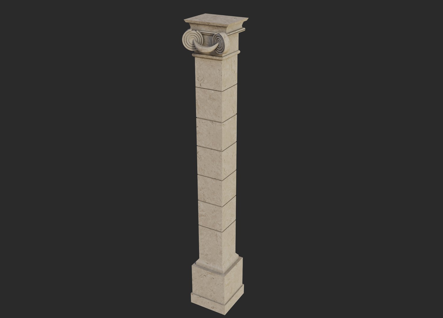 Free 3D Model Classic White Column V2 - TurboSquid 2428319