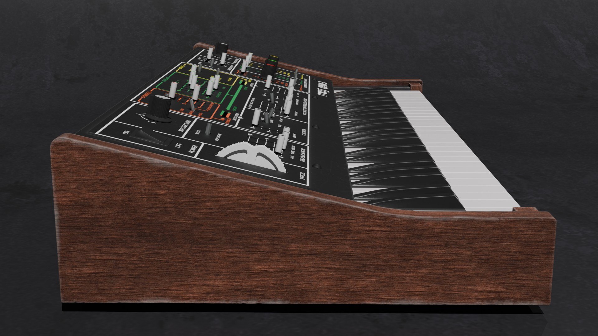 Synthesizer Moog Opus 3 3D Model - TurboSquid 2405266