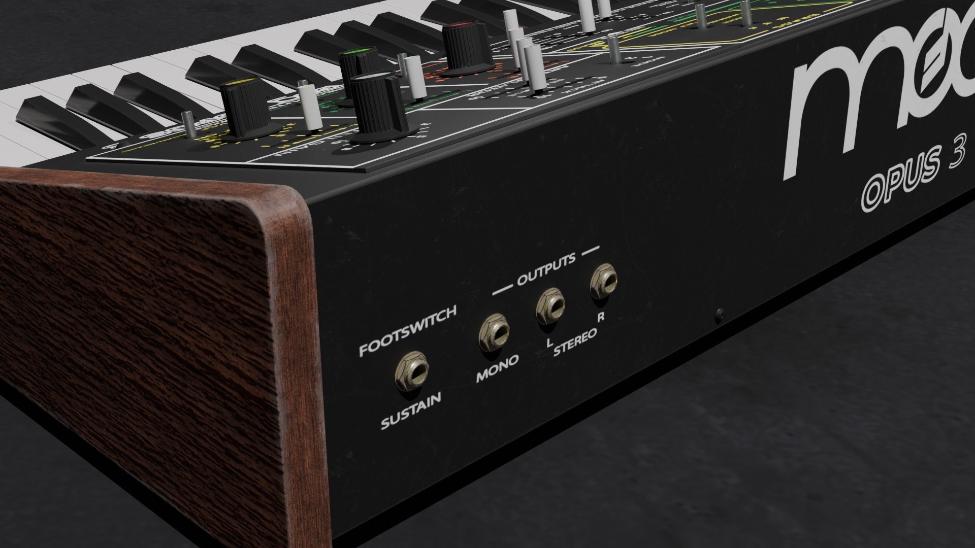 Synthesizer Moog Opus 3 3D Model - TurboSquid 2405266