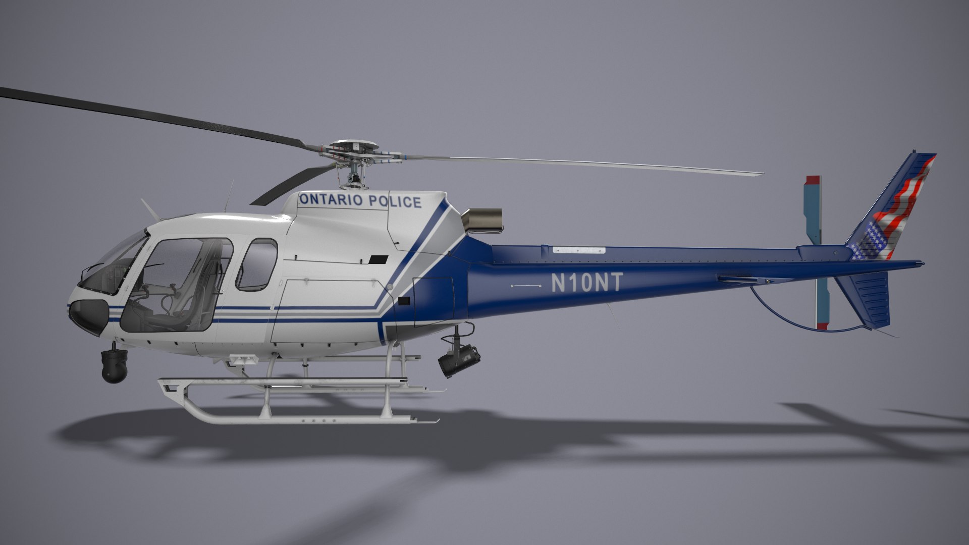 3D AS-350 Police Helicopters Collection Vol.2 Model - TurboSquid 2396331