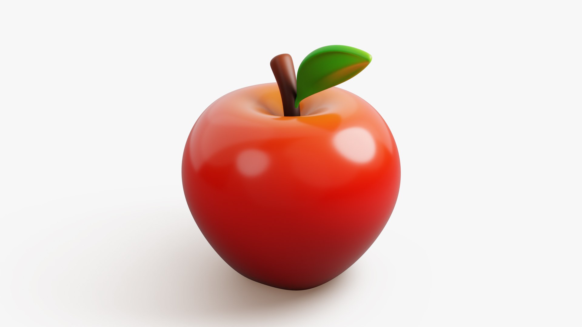 3D Apple Fruit Stylized - TurboSquid 2360400