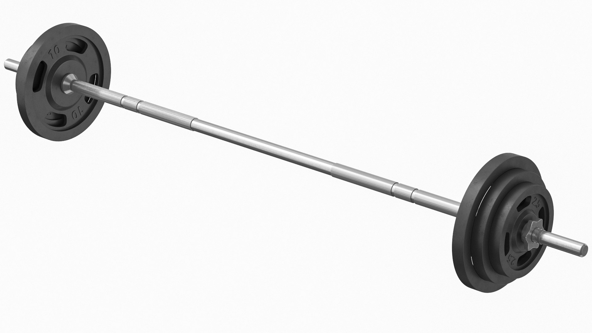 3D Bench Press With Barbell 02 - TurboSquid 2092132