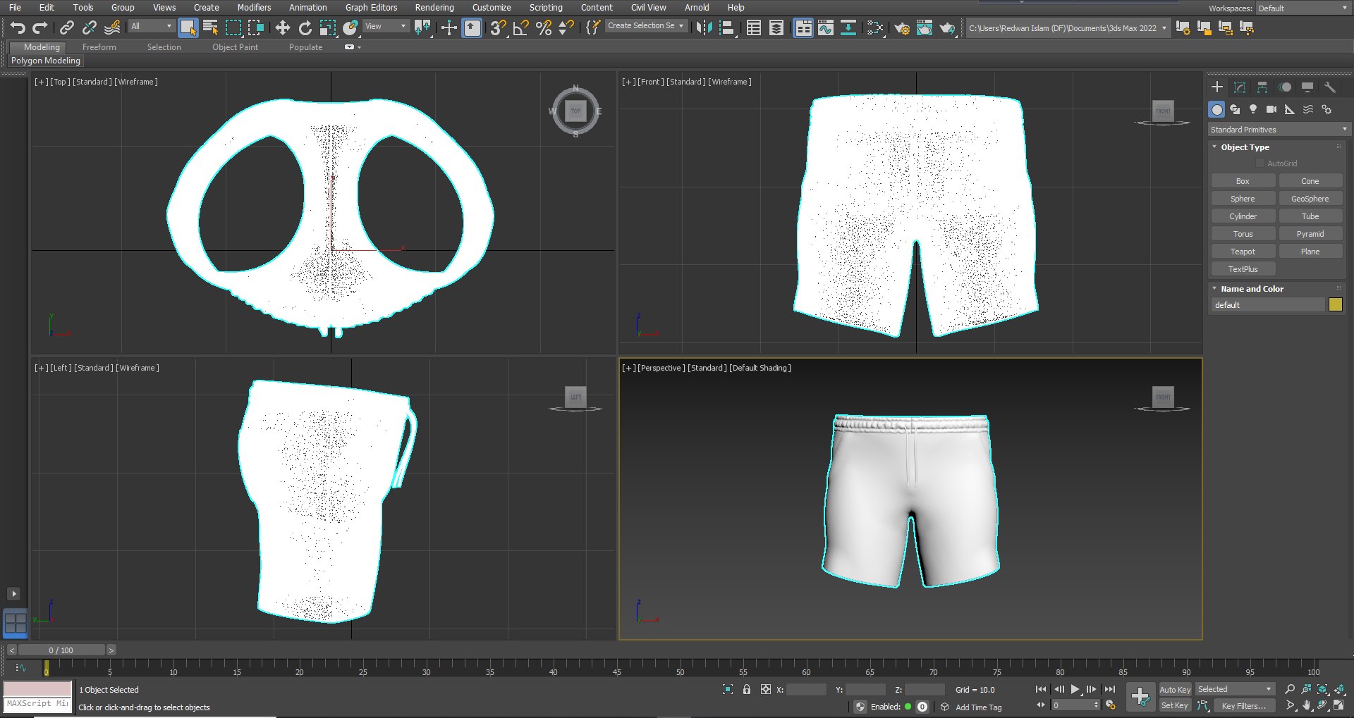 Free Kids Pant Design Model - TurboSquid 1996470