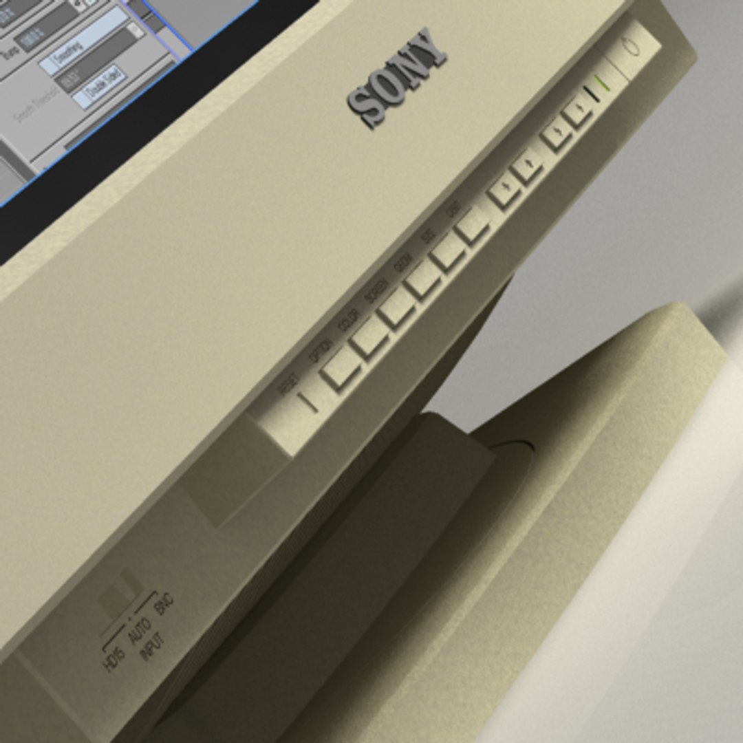 Sony W900 Crt Monitor 3d Model