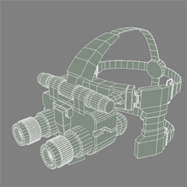 military night vision goggles 3d model