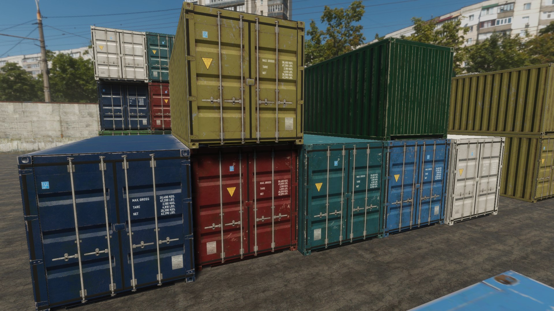 Container Collection HQ 3D Model - TurboSquid 2081882