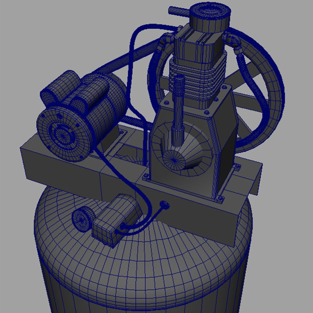Air Compressor 3d Model