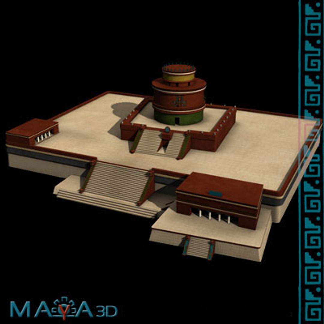 3d Model El Caracol Chichen Itza