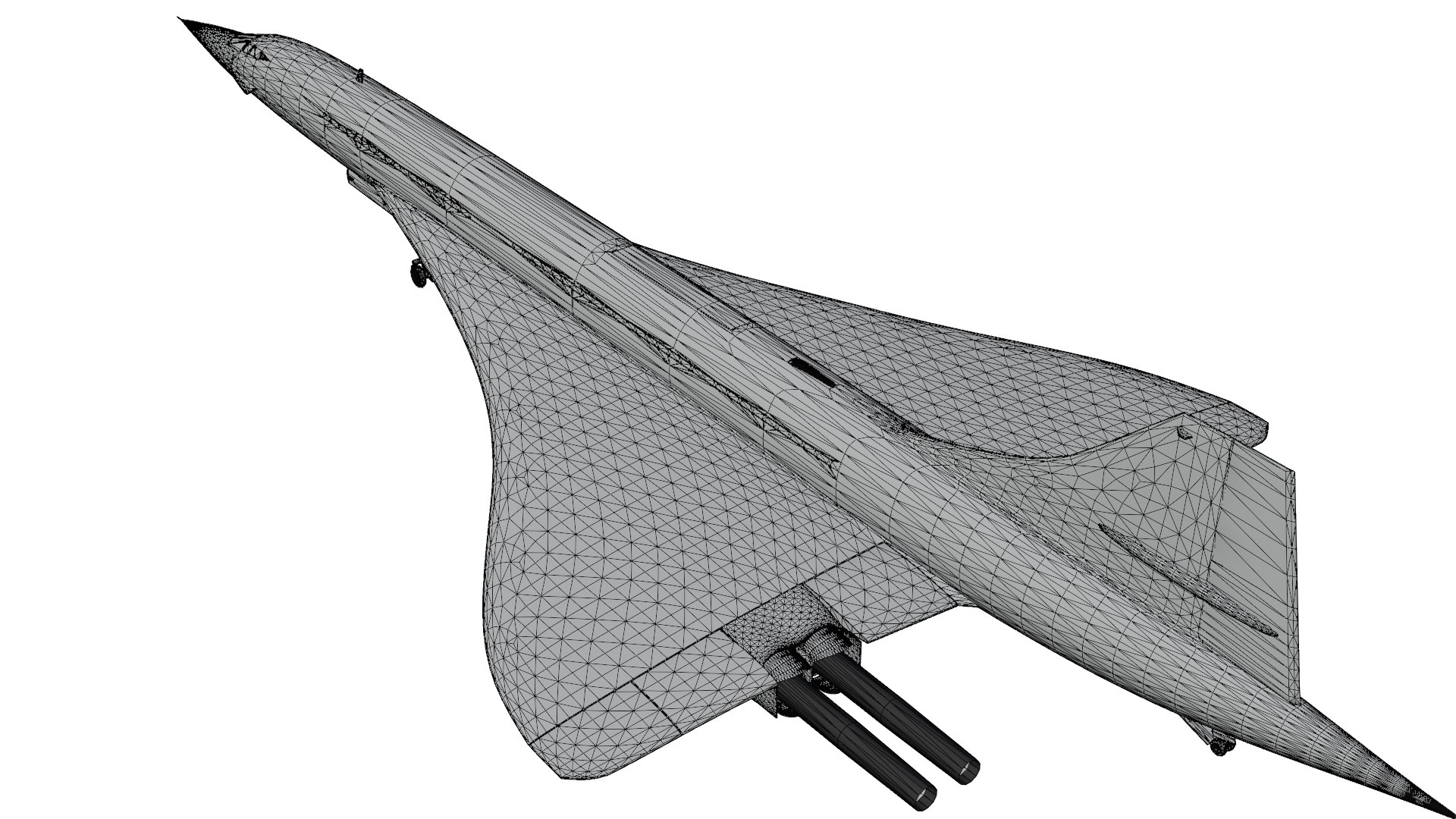 Concorde Supersonic Passenger Jet Model - TurboSquid 2237066