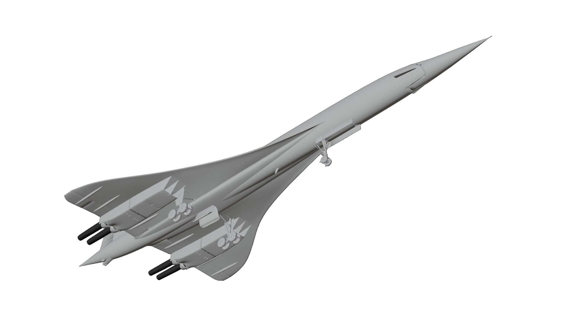 Concorde Supersonic Passenger Jet Model - TurboSquid 2237066