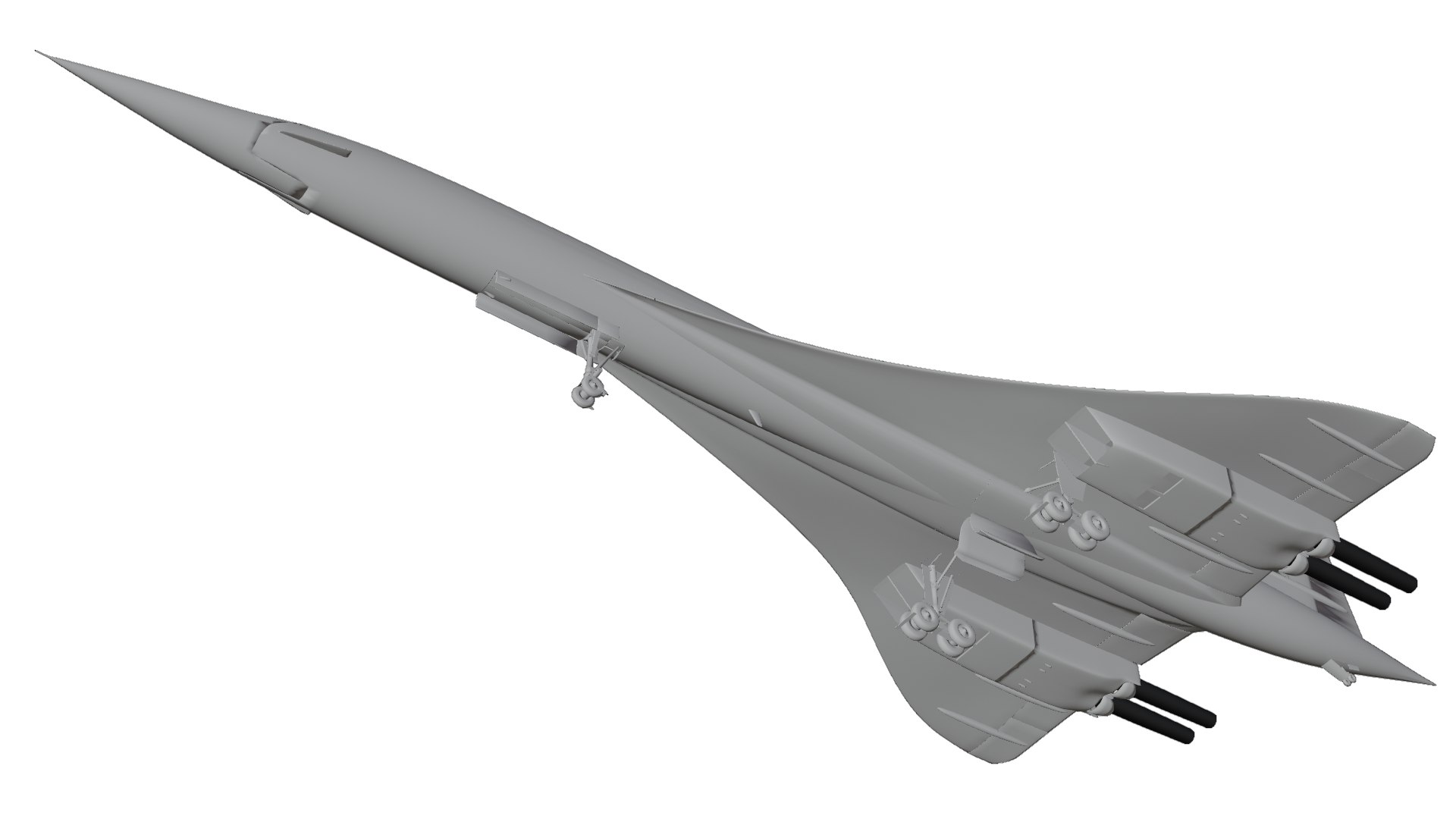 Concorde Supersonic Passenger Jet Model - TurboSquid 2237066