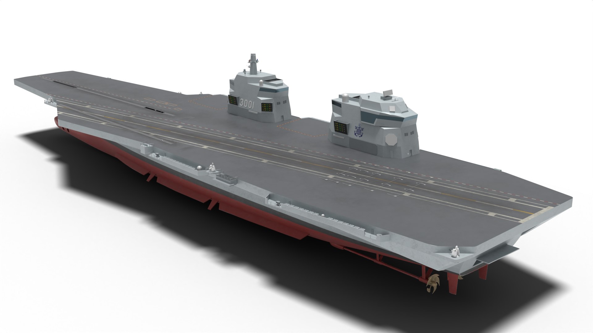 Heavy Aircraft Carrier CVX 3D Model - TurboSquid 2223542