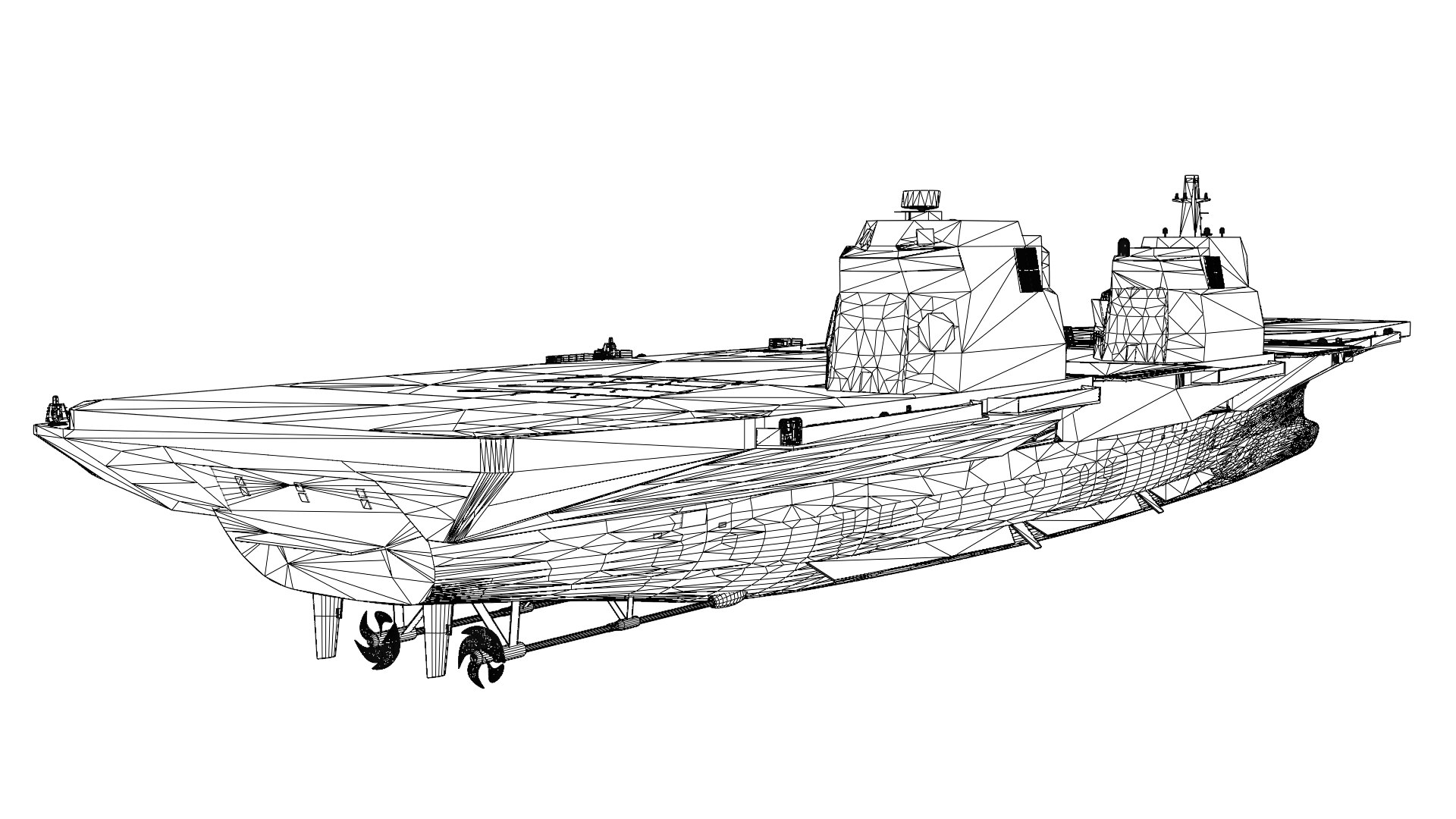 Heavy Aircraft Carrier CVX 3D Model - TurboSquid 2223542