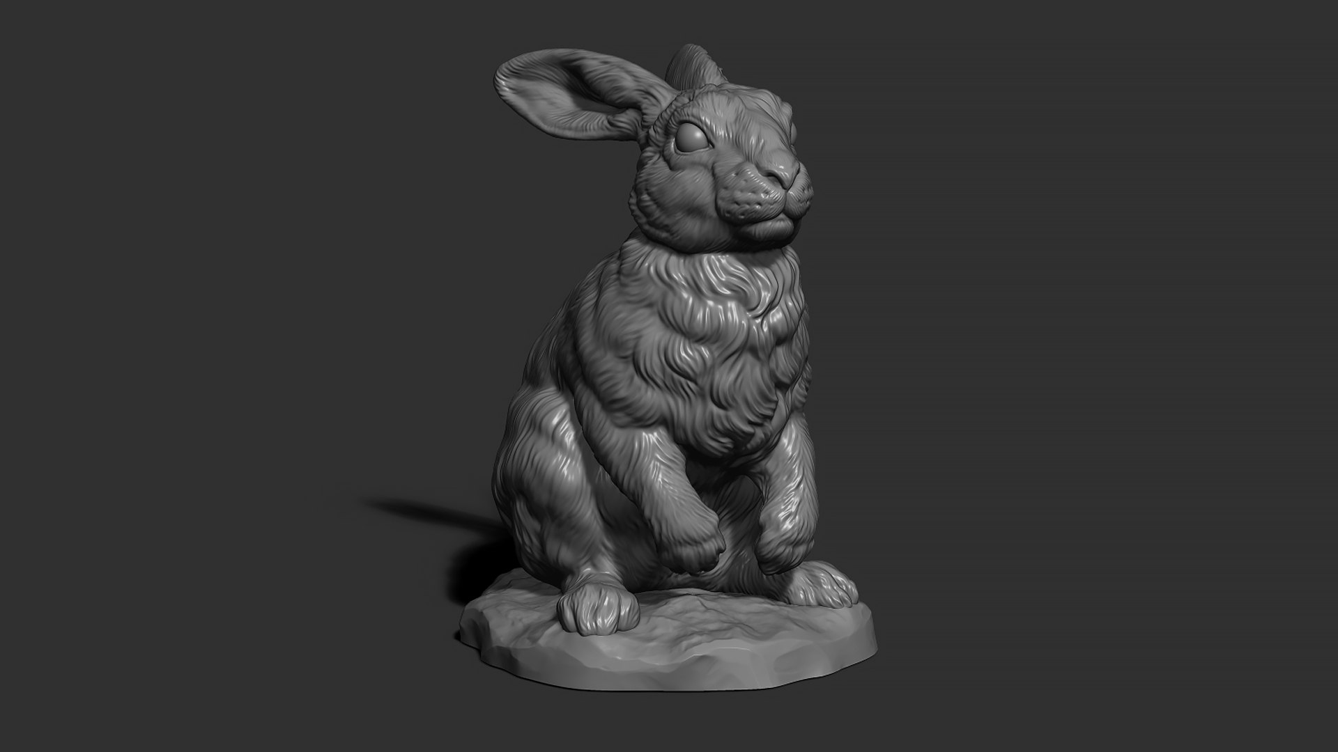 Rabbit sitting 3D model - TurboSquid 2010555