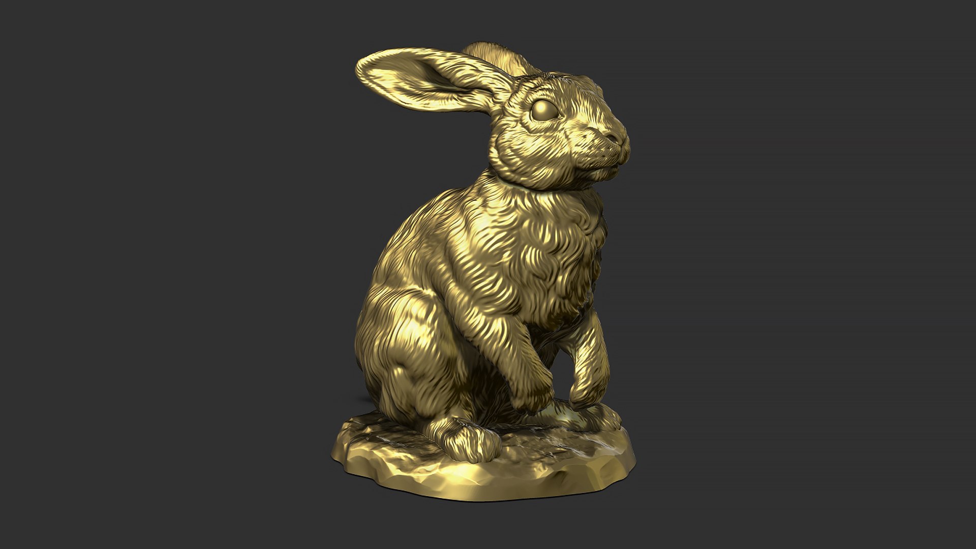 Rabbit Sitting 3D Model - TurboSquid 2010555