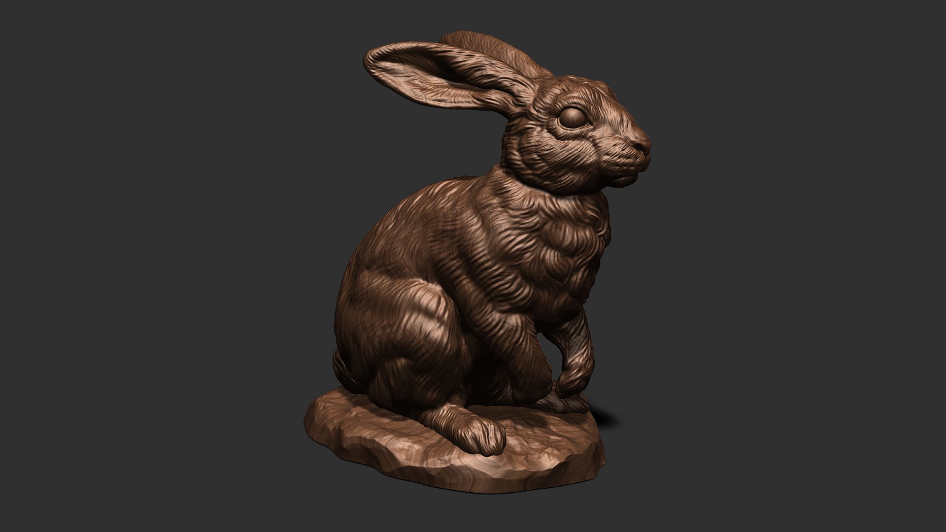 Rabbit sitting 3D model - TurboSquid 2010555