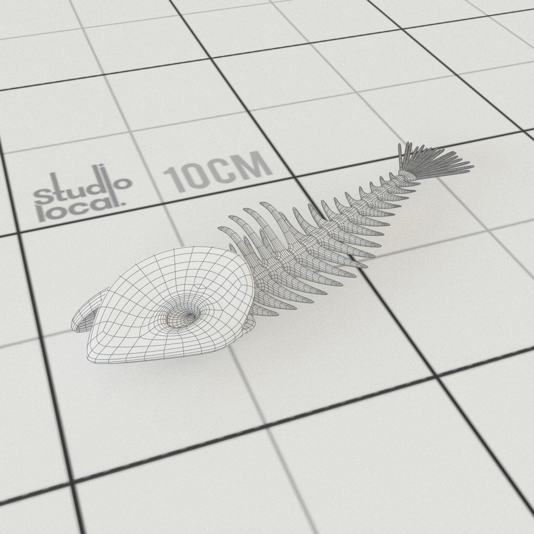3D Fish Bones - TurboSquid 1207945
