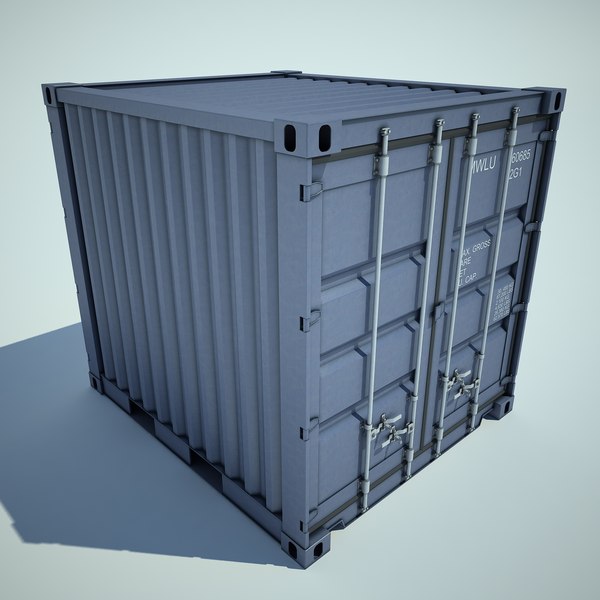 3d container cargo model