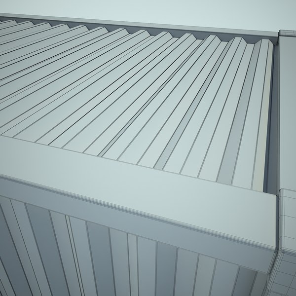 3d container cargo model