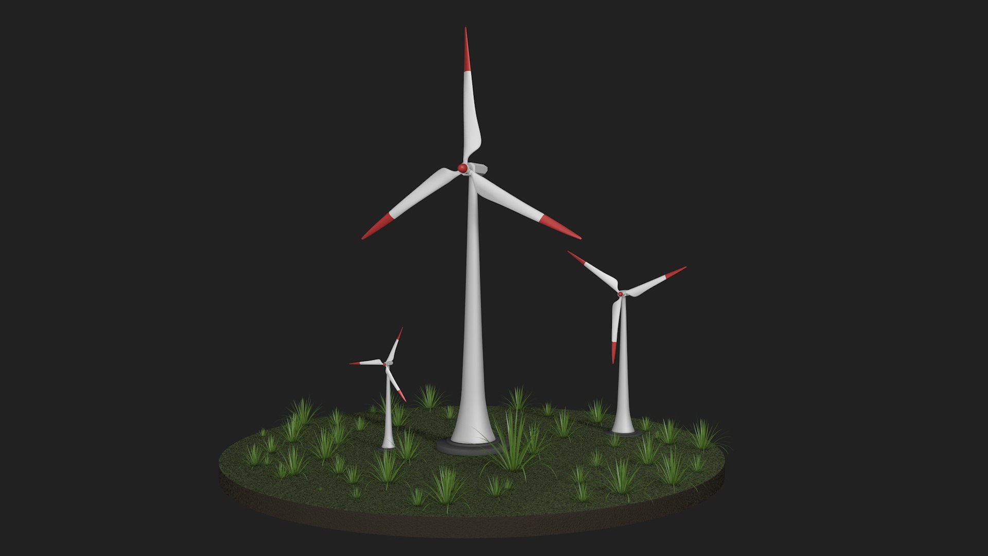 Wind Power Plant 3D Model - TurboSquid 2216388