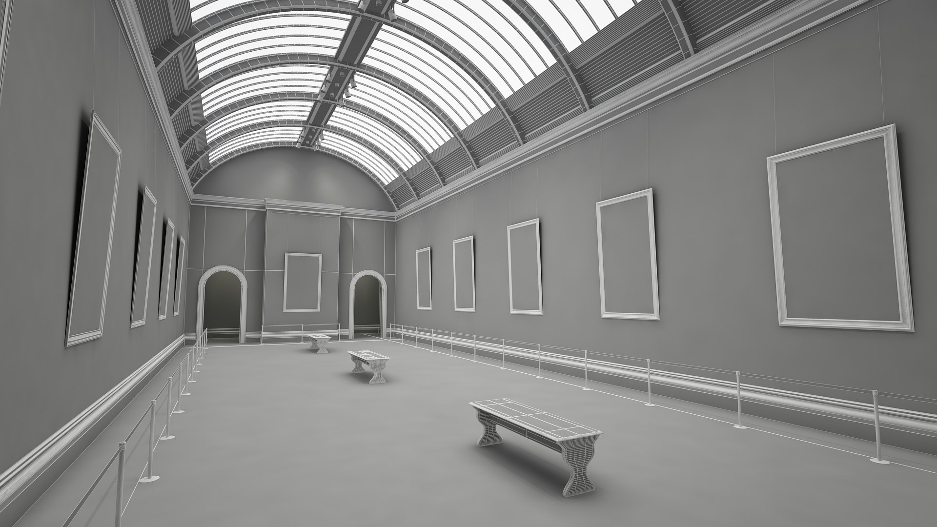 3D Art Gallery Model - TurboSquid 2336713