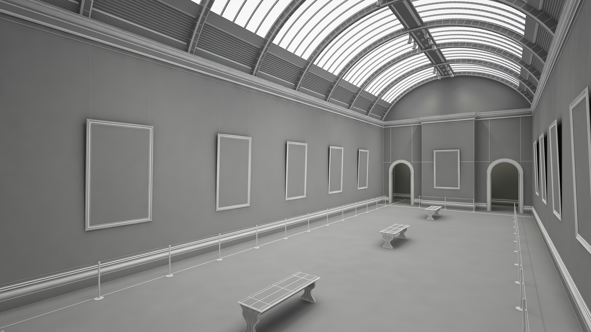 3D Art Gallery Model - TurboSquid 2336713