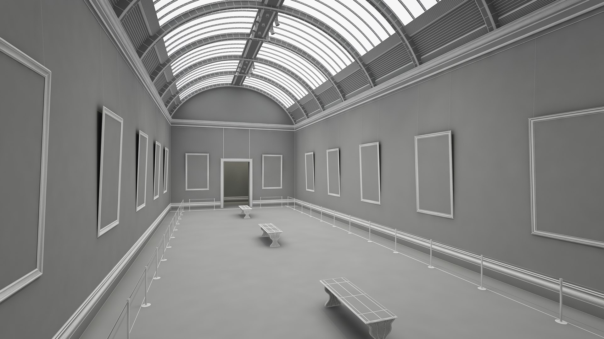 3D Art Gallery Model - TurboSquid 2336713