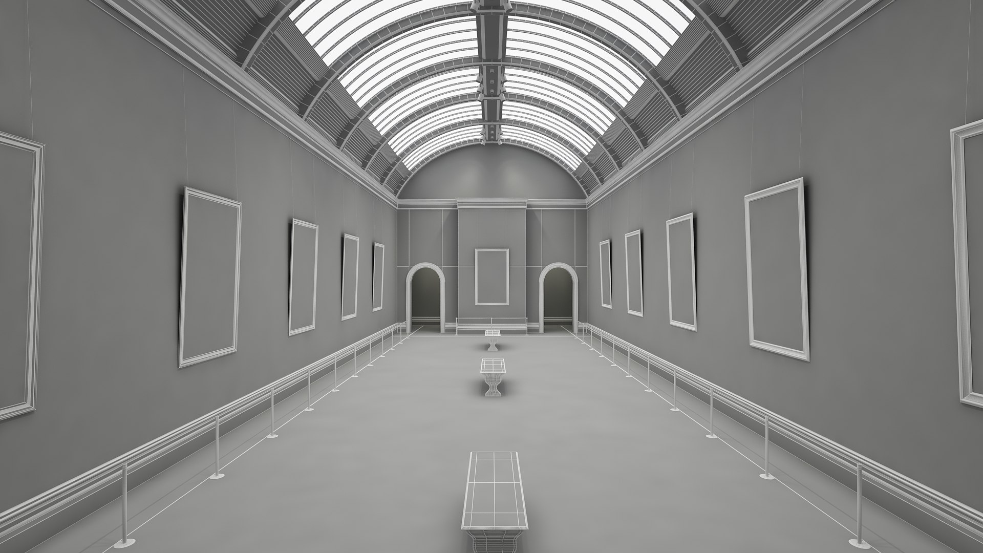 3D Art Gallery Model - TurboSquid 2336713