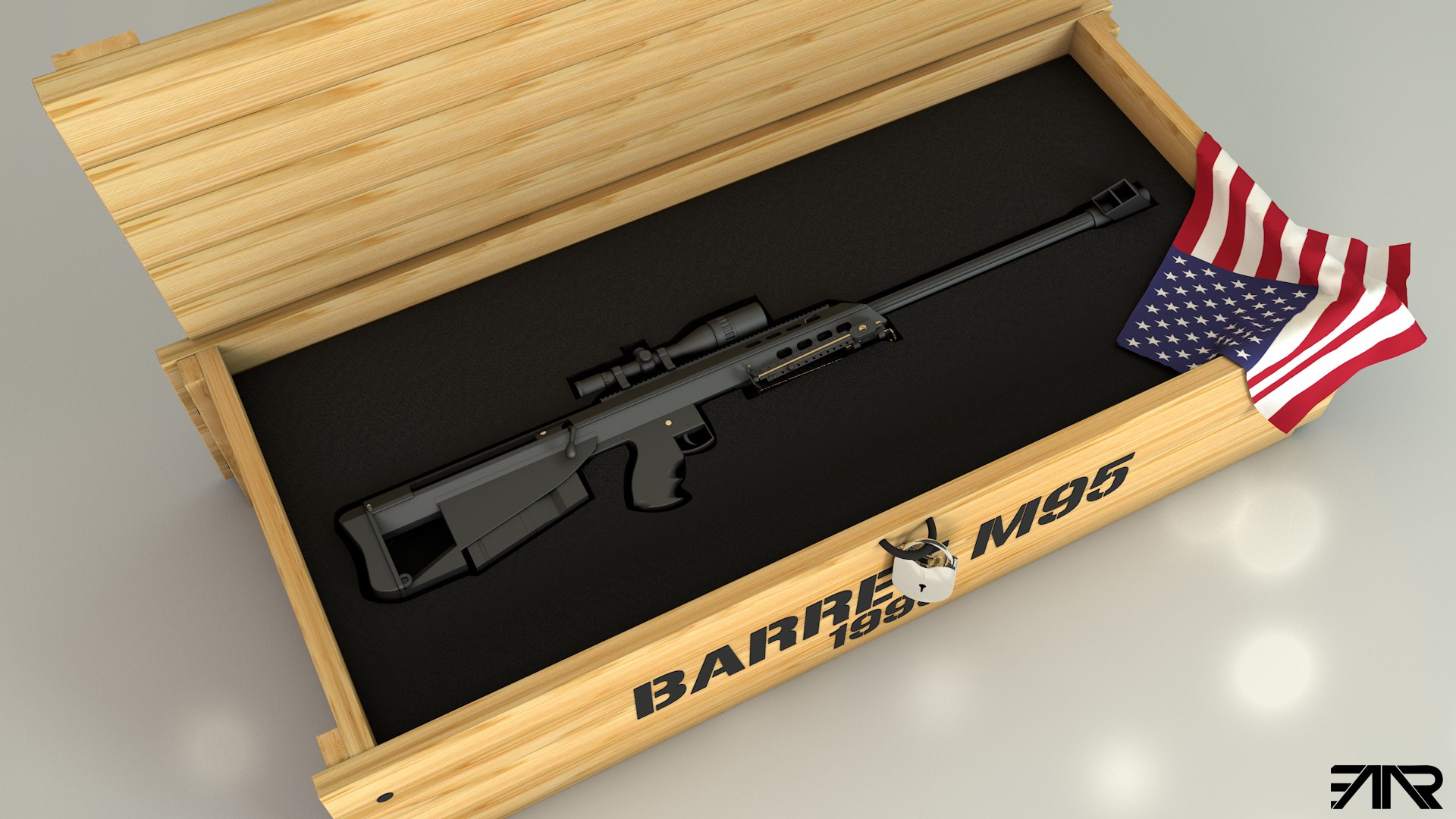 3D Barret M95 - TurboSquid 1258852