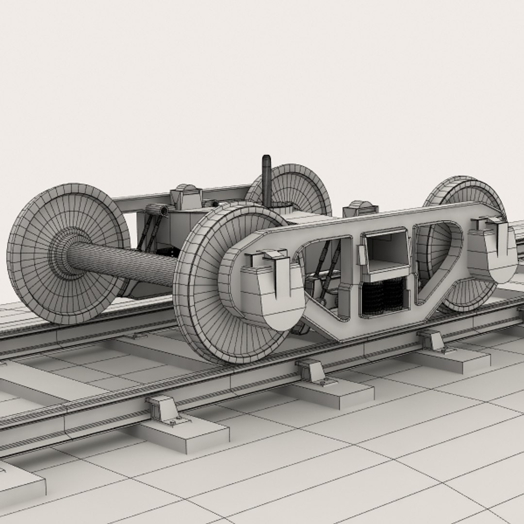 3d Train Bogie Bettendorf Style