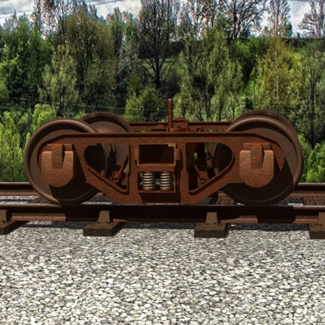 3d Train Bogie Bettendorf Style