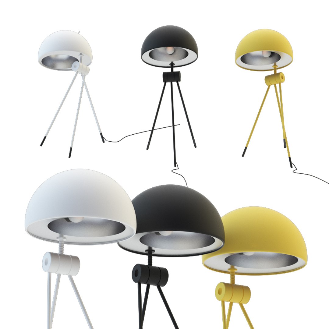 3D Model Lightyears Radon Nigra Table Lamp - TurboSquid 1342480