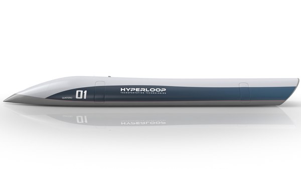 Hyperloop train 3D model - TurboSquid 1446992