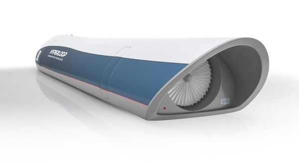 Hyperloop train 3D model - TurboSquid 1446992