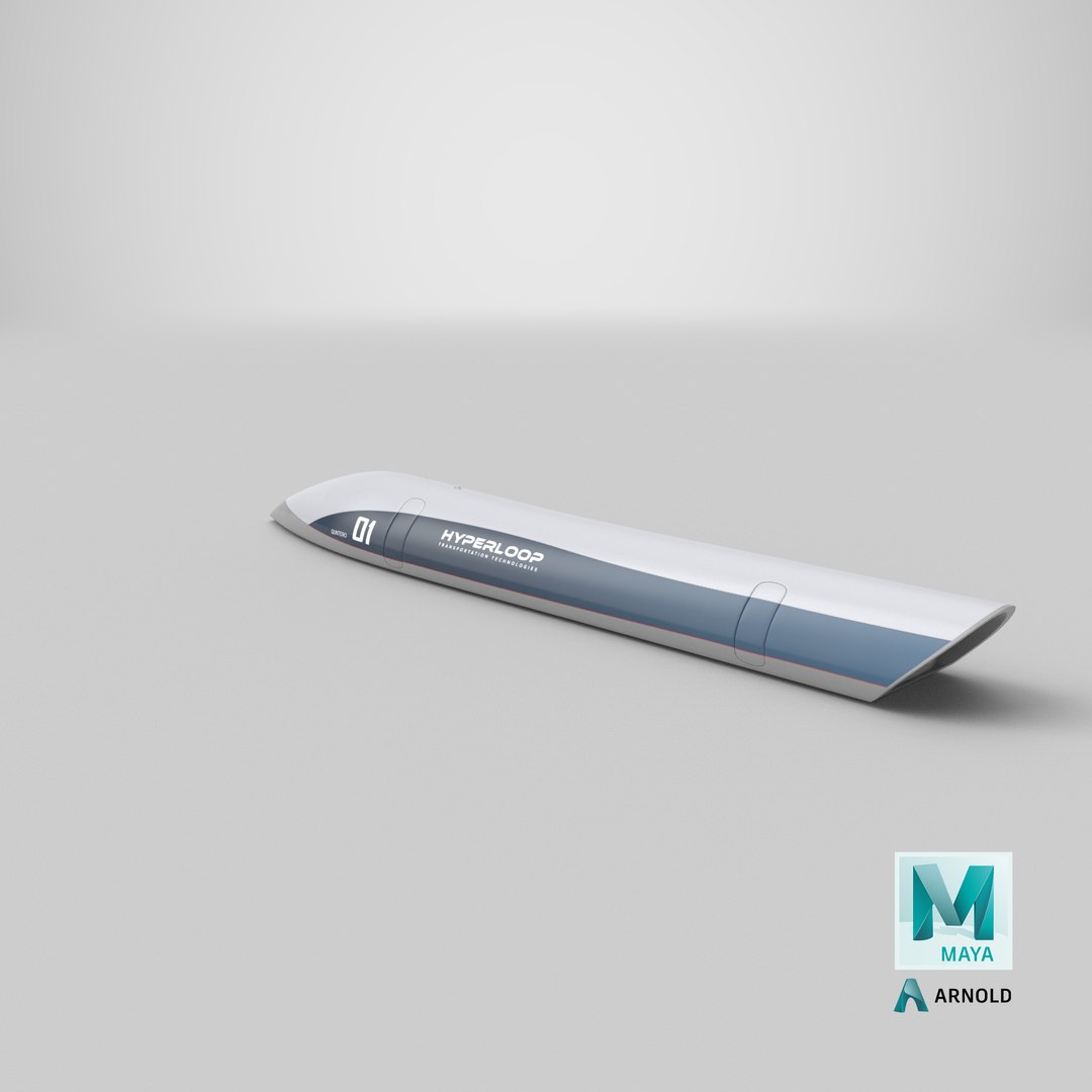 Hyperloop Train 3D Model - TurboSquid 1446992