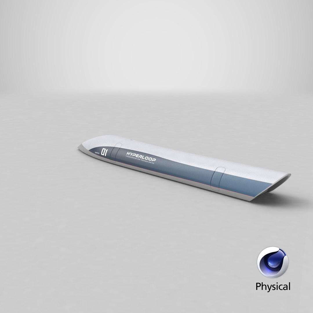 Hyperloop Train 3D Model - TurboSquid 1446992