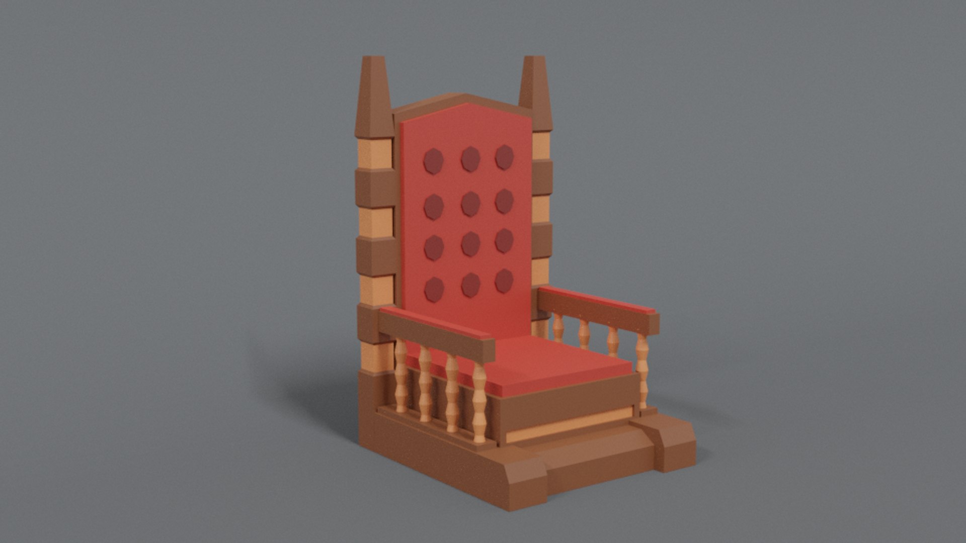 3D Model Throne Cartoon - TurboSquid 1563394