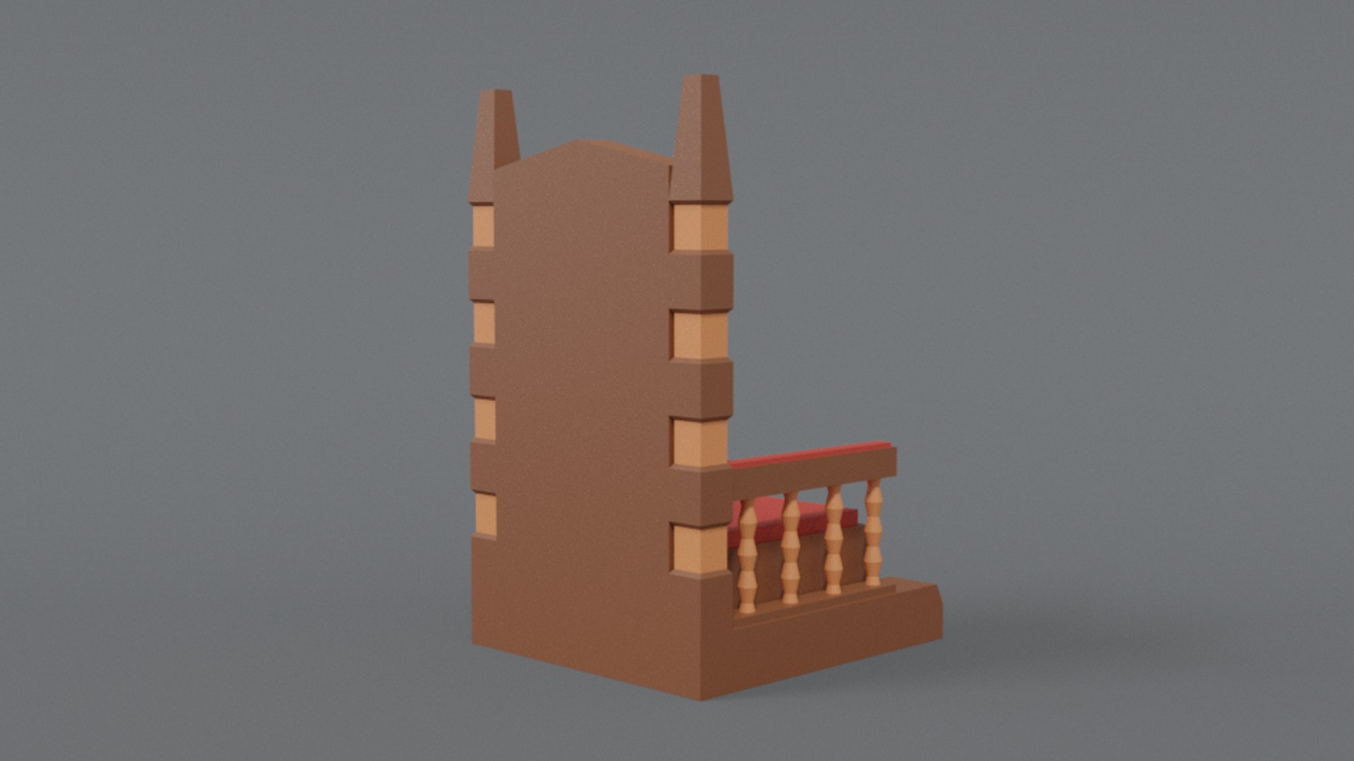3D Model Throne Cartoon - TurboSquid 1563394