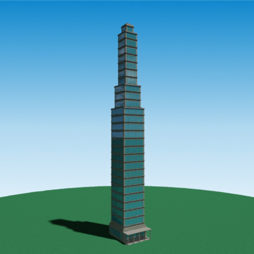 3d Realistic Skyscraper Model