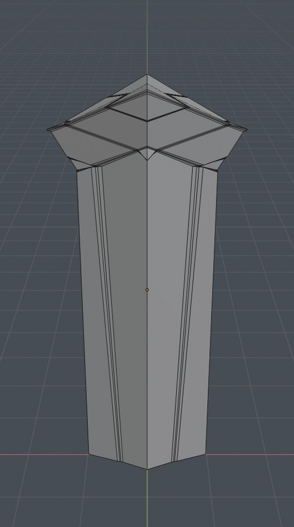 3D Model Futuristic Artistic Decorative Pillar - TurboSquid 1599112
