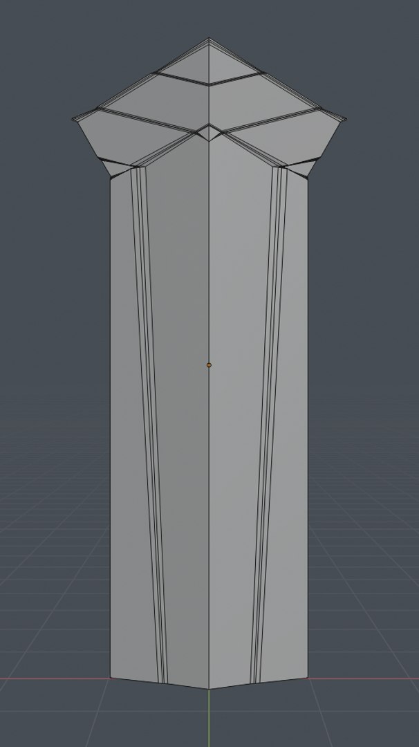 3D Model Futuristic Artistic Decorative Pillar - TurboSquid 1599112
