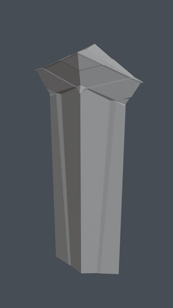 3D Model Futuristic Artistic Decorative Pillar - TurboSquid 1599112