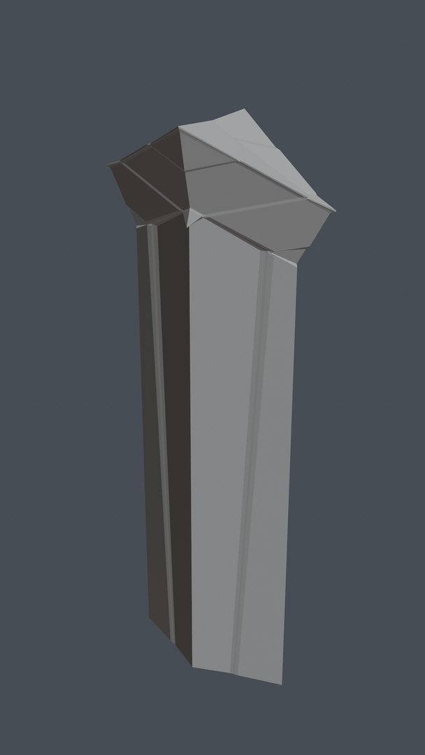 3D Model Futuristic Artistic Decorative Pillar - TurboSquid 1599112