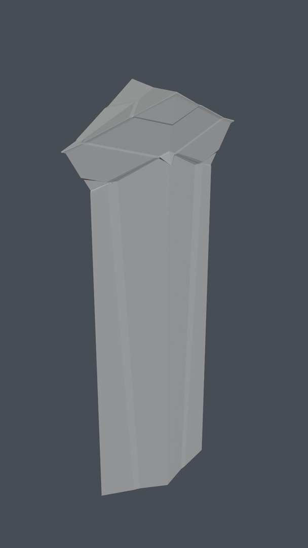 3D Model Futuristic Artistic Decorative Pillar - TurboSquid 1599112