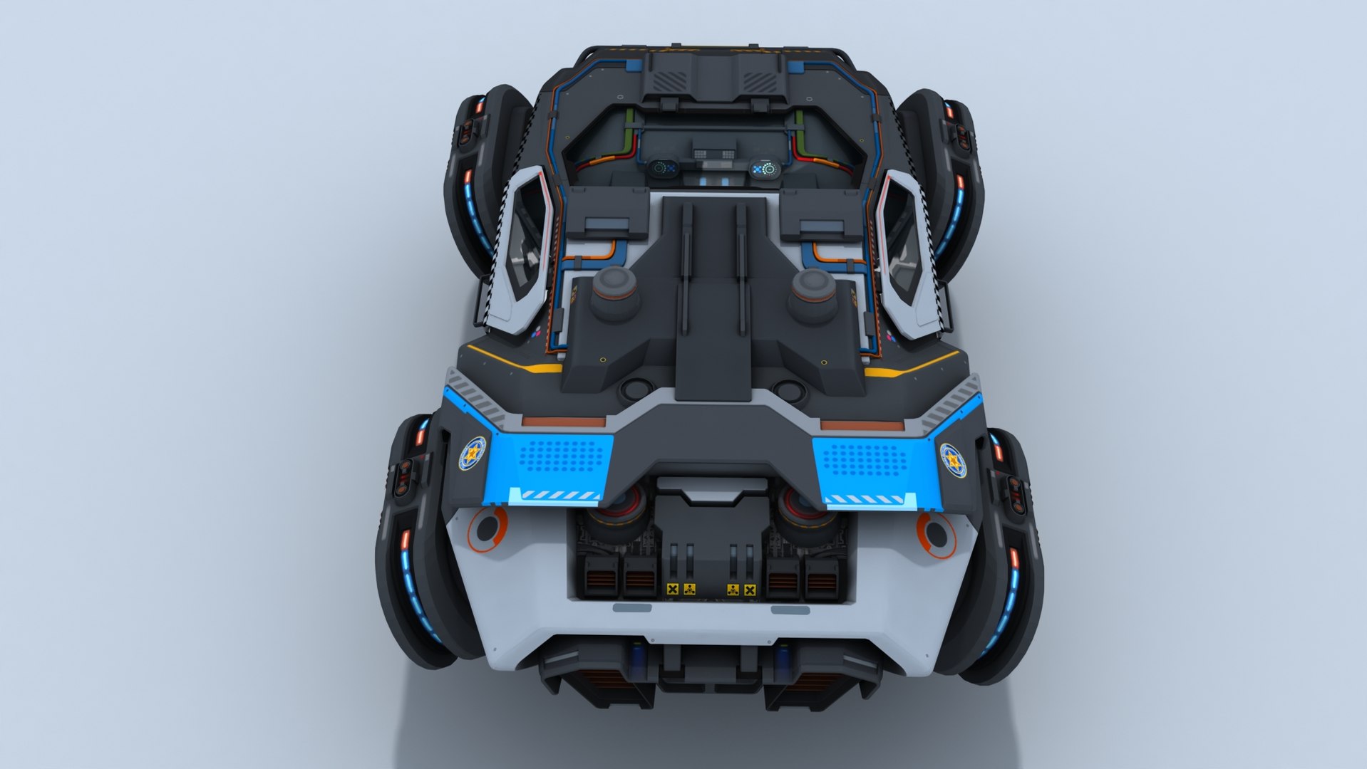 3D Cyberpunk Vehicle Model - TurboSquid 2308017