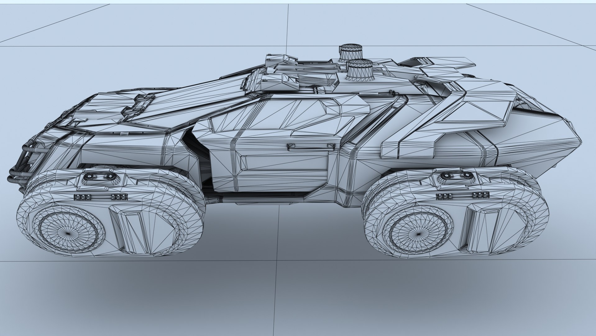 3D Cyberpunk Vehicle Model - TurboSquid 2308017